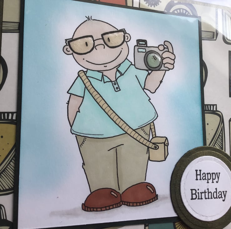 Photographer Camera Man Birthday Card - Folksy