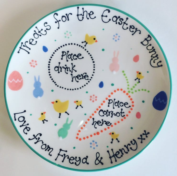 Personalised Easter Treat Plate - Folksy