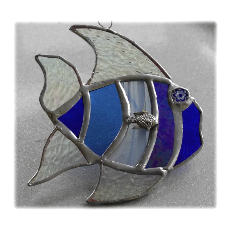Tropical Fish Suncatcher Stained Glass Handmade... - Folksy