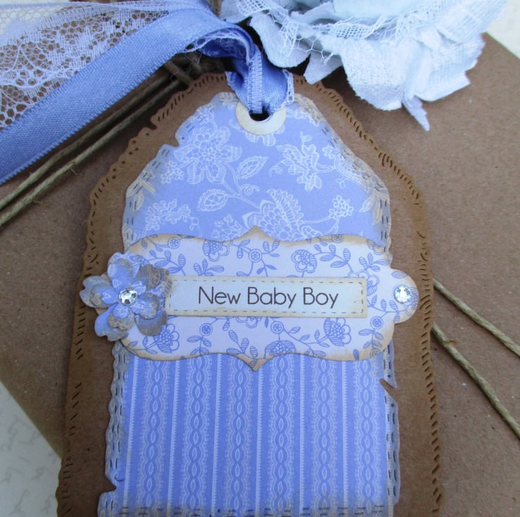 Baby Boy Gift tags, set of 2 - Folksy