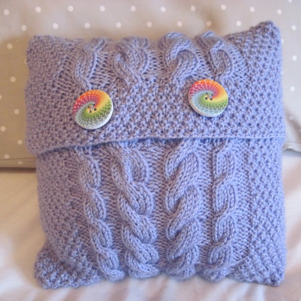 Mini Lilac Decorative Cushion - Folksy