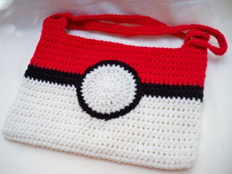 Pokemon Pokeball inspired bag, perfect gift Pok... - Folksy