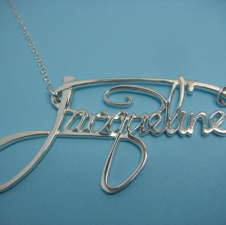 Personalised name pendant - Folksy