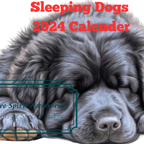 Digital 2024 Sleeping Dogs Calendar - Folksy