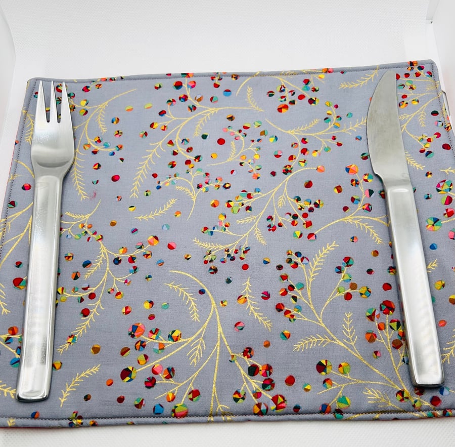 Fabric Table Mat for Christmas Dinner Table in ... - Folksy