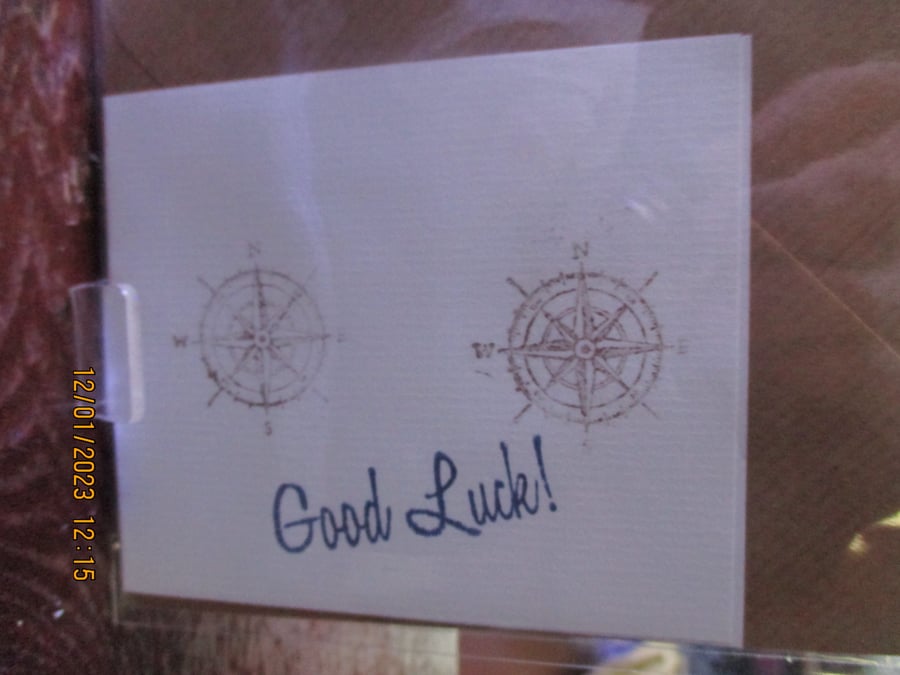 Good Luck! Small Card - Folksy