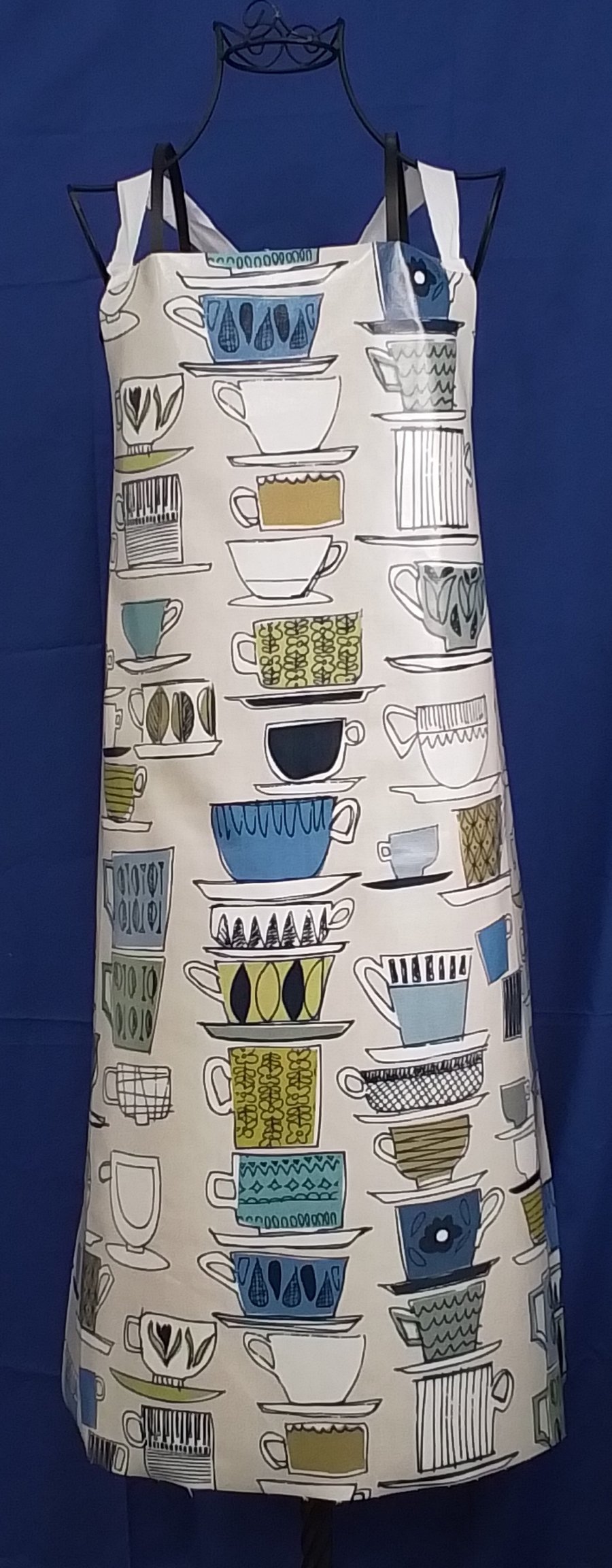 Oil cloth adult apron - Folksy