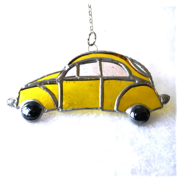 RESERVED Beetle Suncatcher Stained Glass Classi... - Folksy