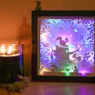 Fairy magical woodland shadow lightbox - Shadow... - Folksy