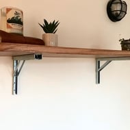 Solid oak wall mounted folding breakfast bar, h... - Folksy