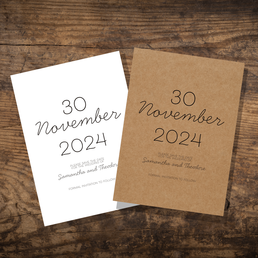 Personalised Rustic Traditional Date Focal Cust... - Folksy