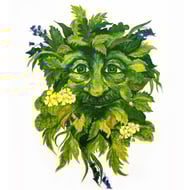 Spring Green Man - Folksy