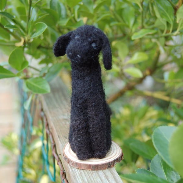 Needle felt dog 10 cms tall, wool dog, Labrador - Folksy