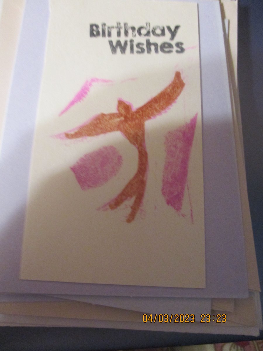 Birthday Wishes Mini Card - Folksy