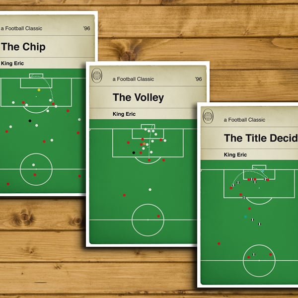 Man Utd Iconic Goals - Eric Cantona Set - Set o... - Folksy