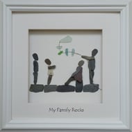 My Family Rocks. Family Portrait. Pebble Art. S... - Folksy