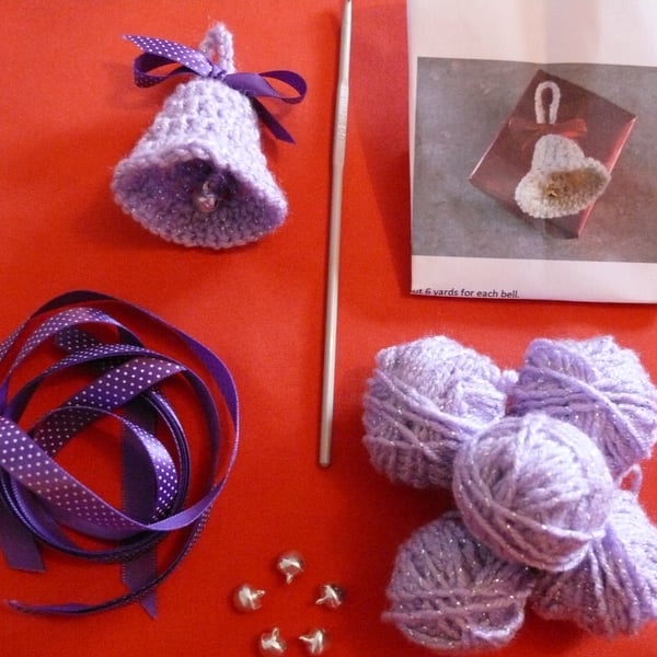 Crochet Mini Jingle Bells Kit - Folksy