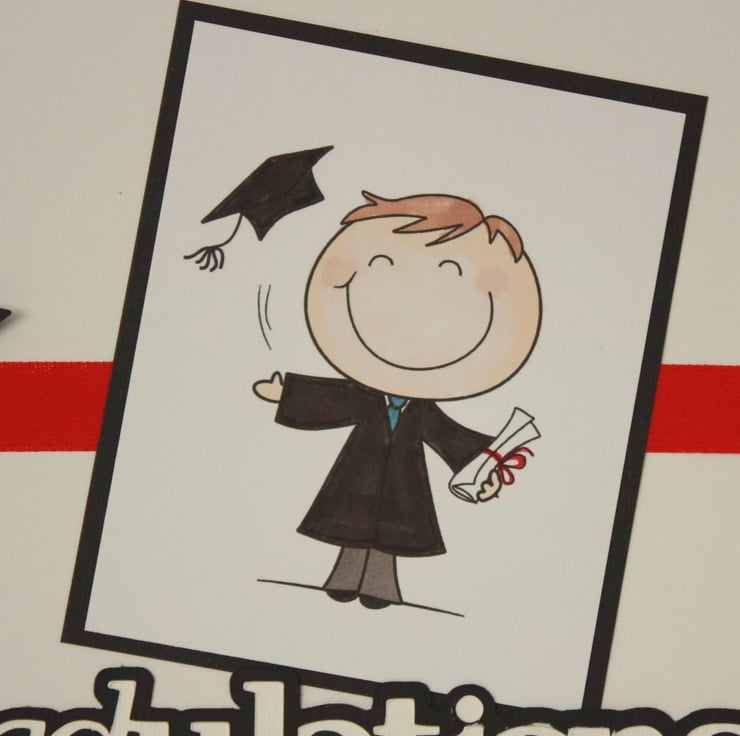 Handmade male graduation card - Folksy