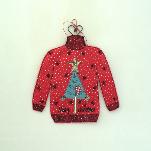 Miniature Christmas Jumper Decoration - Folksy