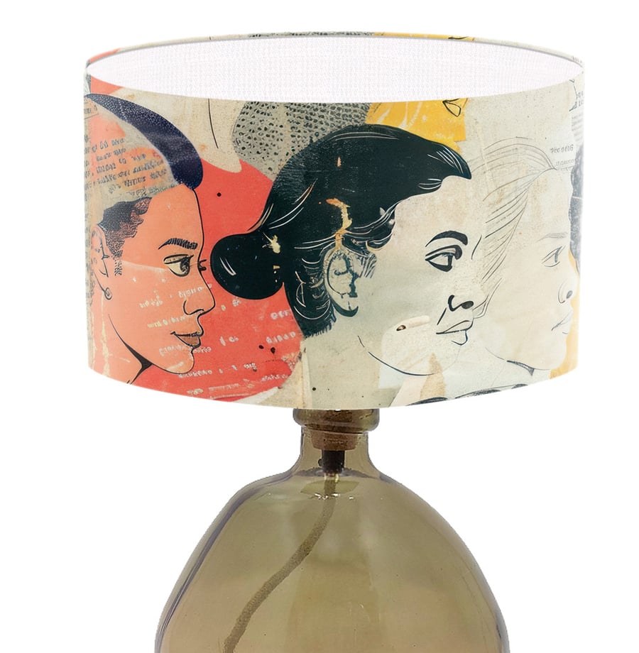 Modern Art Lamp Shade, Classic fine art gallery... - Folksy