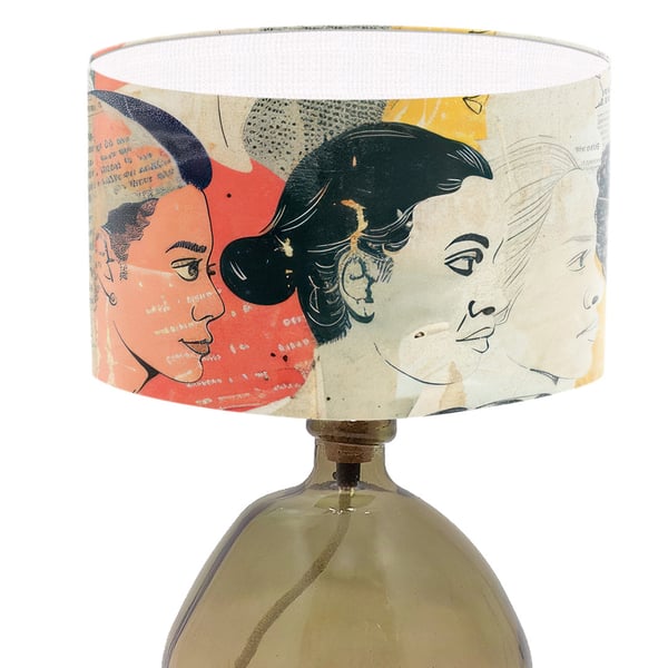 Modern Art Lamp Shade, Classic fine art gallery... - Folksy