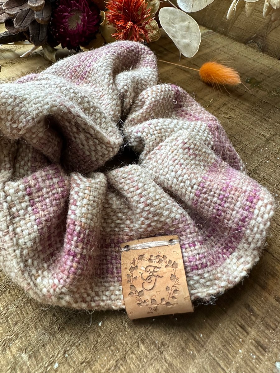 Scrunchie in Painted Clover Plaid, Hand Dyed &a... - Folksy