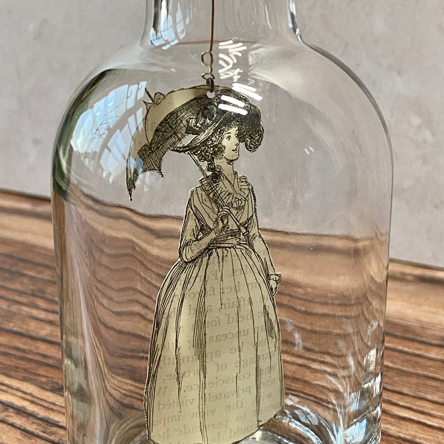Character in a bottle. Eleanor Dashwood. Hand ... - Folksy