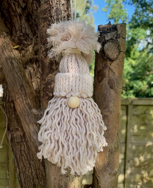 Macrame Gnome, Xmas Decoration, Gonk Decoration... - Folksy
