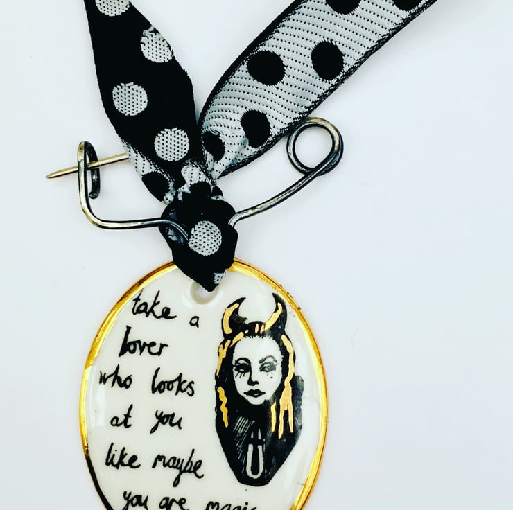 Devil Woman Brooch-pin - Folksy