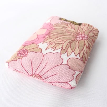 Vintage Pink & Brown Peony Flowers Kindle case - Folksy