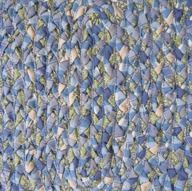 Handmade hand braided large oval rug - seaside ... - Folksy