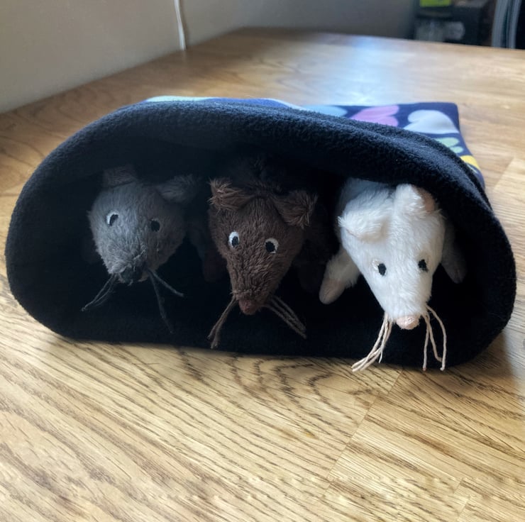 Reversible Rat Snuggle Sack - Small Animal - Na... - Folksy