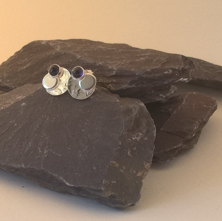 Circle Trio Ear studs - Folksy
