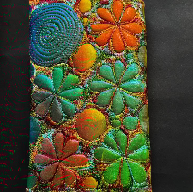 Textile Book Cover and Notebook - Folksy