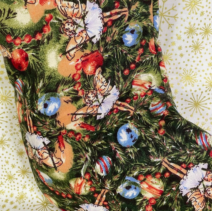 Christmas Fairy Stocking - Folksy