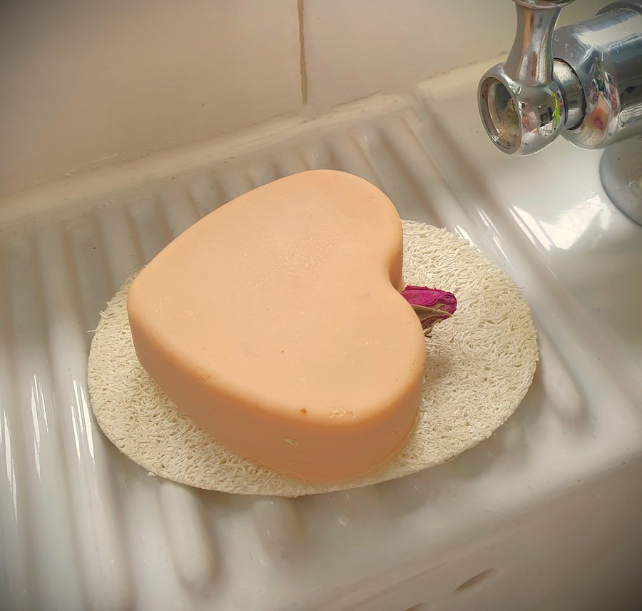 Soap Saver natural loofah soap mat - Folksy