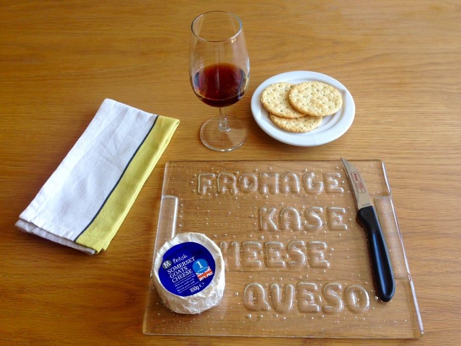 Fused Glass Cheese Board - Folksy