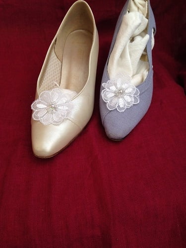 Lace and Beaded Shoe Clips - Folksy