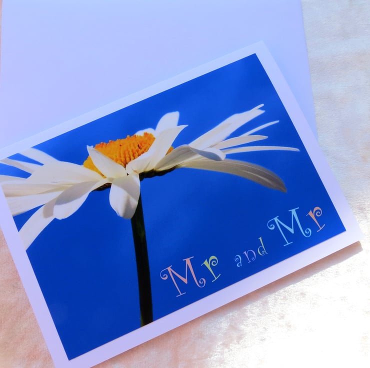 Mr and Mr, wedding card, LGBTQ, gay couple, sam... - Folksy