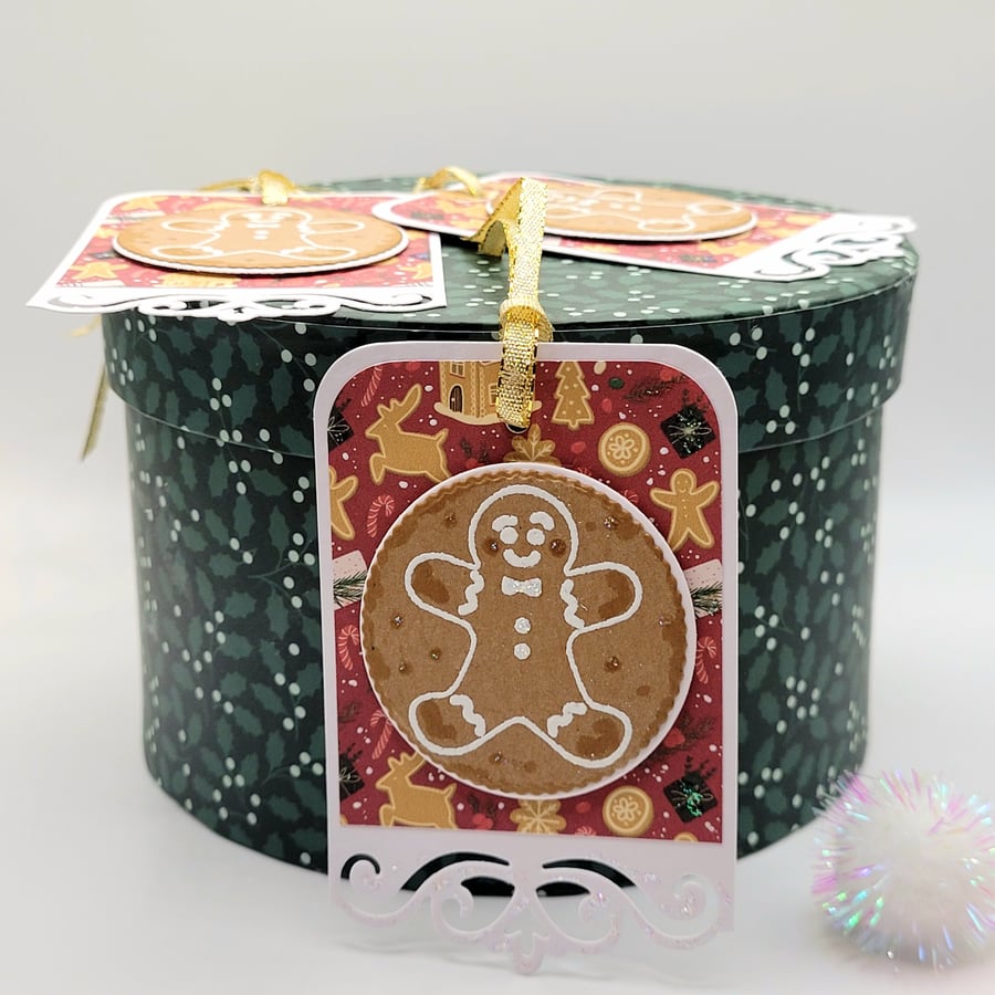 3 Handmade Gift Tags - embossed gift tag set - ... - Folksy