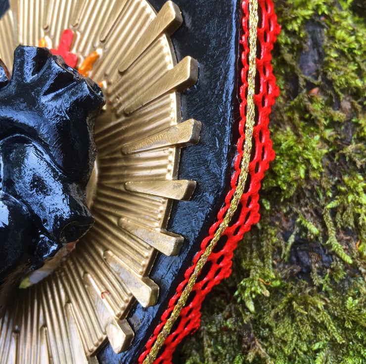 Kitsch Gothic Black Demonic Sacred Human Heart ... - Folksy