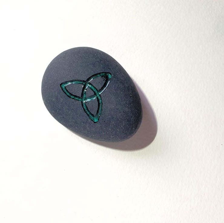 Love Token Stone, Symbol Of Love Stone, Celtic ... - Folksy