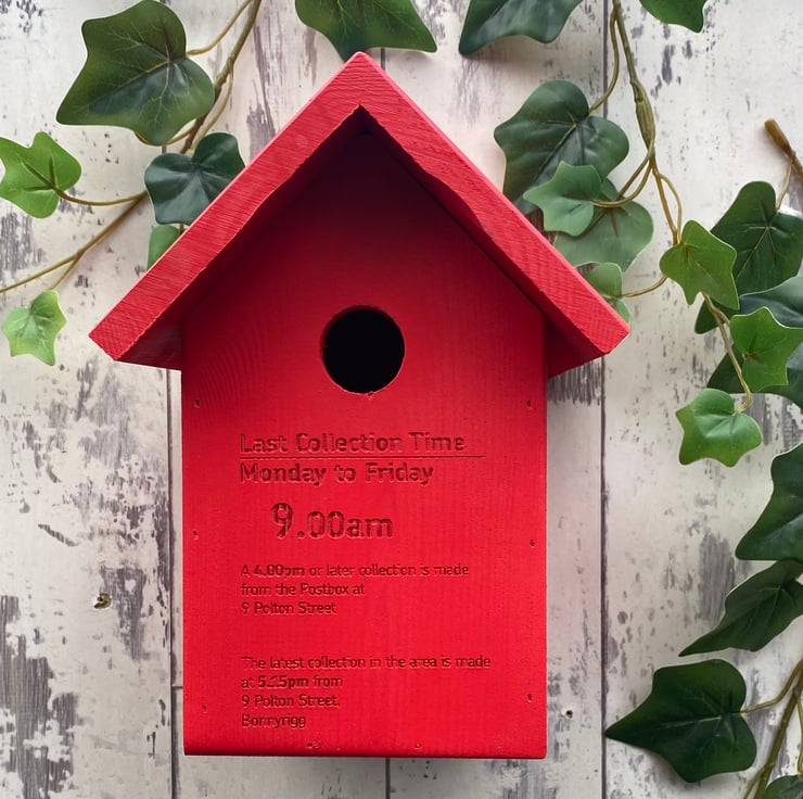 Single Post Box Bird Box - Folksy