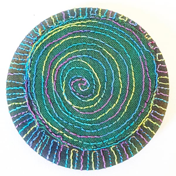 Stitched Silk Badge 58mm - Folksy