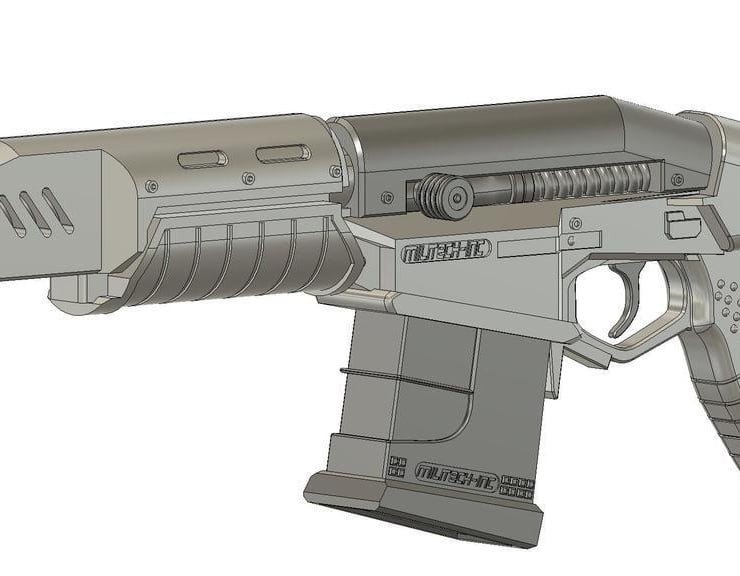 Cyberpunk 2077 - Militech Crusher Shotgun - 3D ... - Folksy