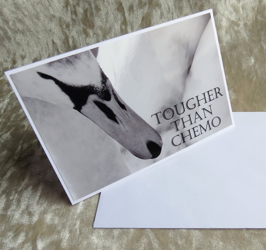 Chemo card. Tougher than chemo. Cancer card - Folksy