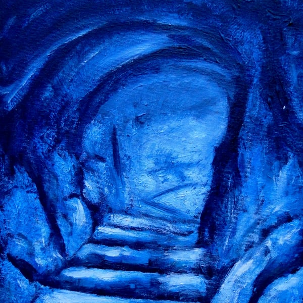 Blue Passage Original Oil Painting on Canvas Ar... - Folksy
