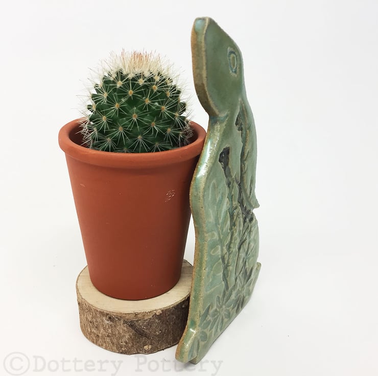 Ceramic Moon Gazing Hare Pottery Hare decoratio... - Folksy