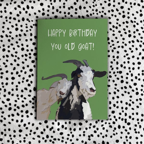 You Old Goat Birthday Card - Birthday Card - Folksy