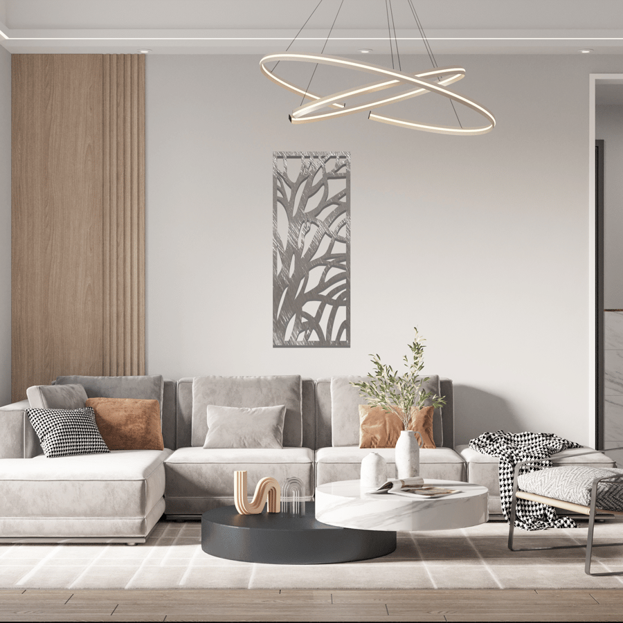 Abstract Tree Metal Panel - Contemporary Design... - Folksy